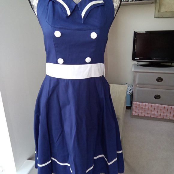 Dresses Sailor Pinup Swing Dress Poshmark